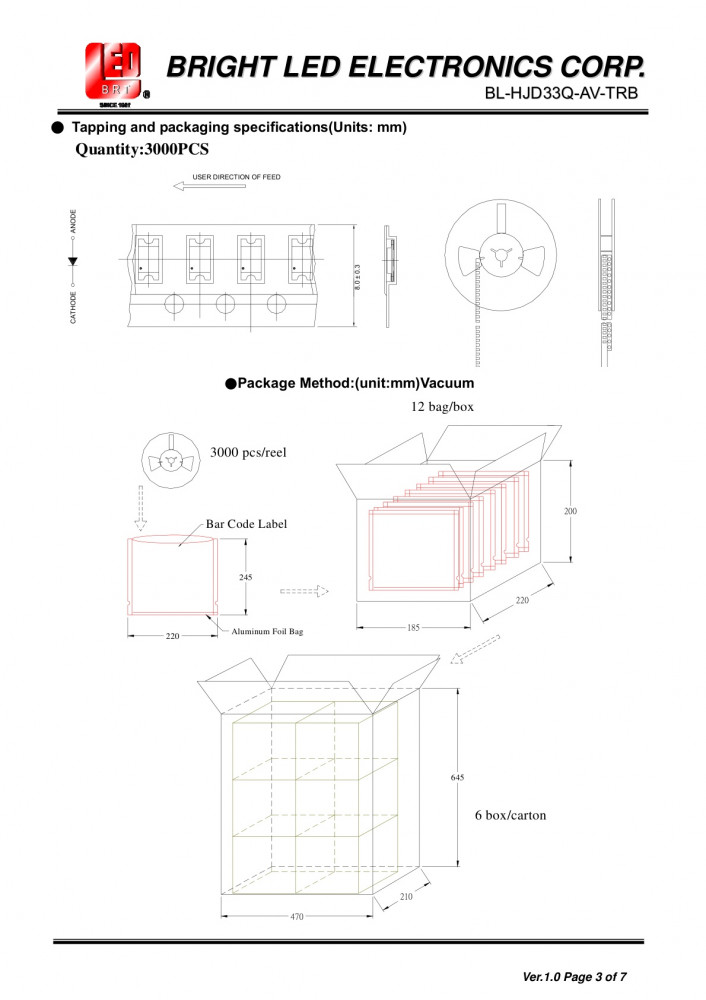BL-HJD33Q-AV-TRB datasheet page 3