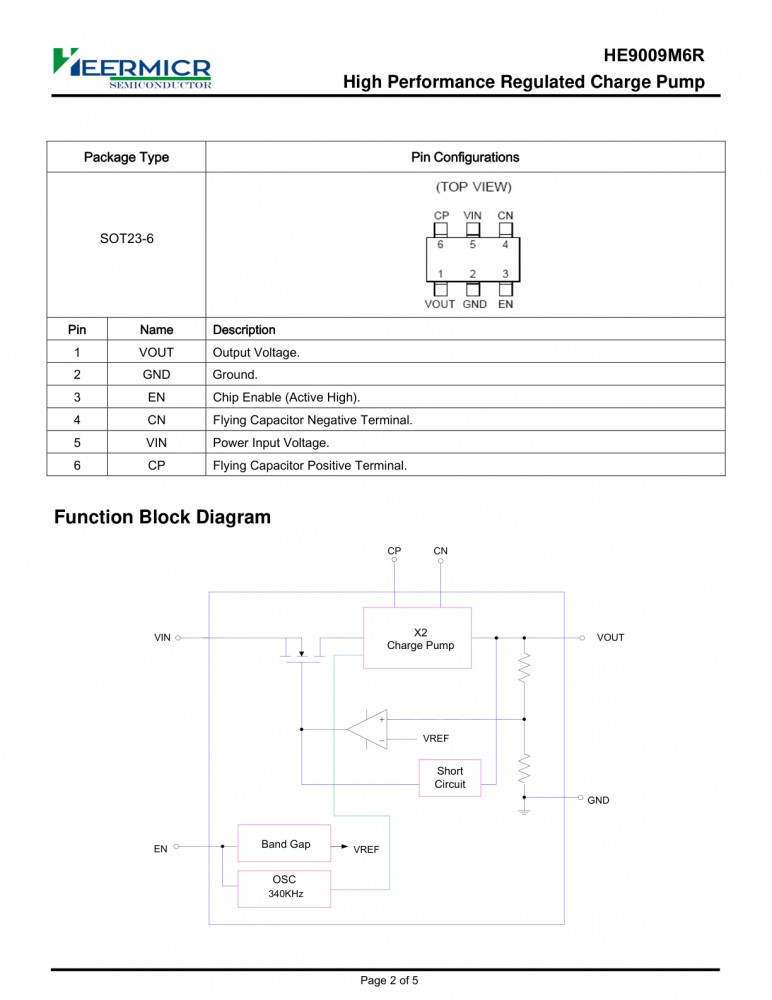 HE9009M6R datasheet page 2