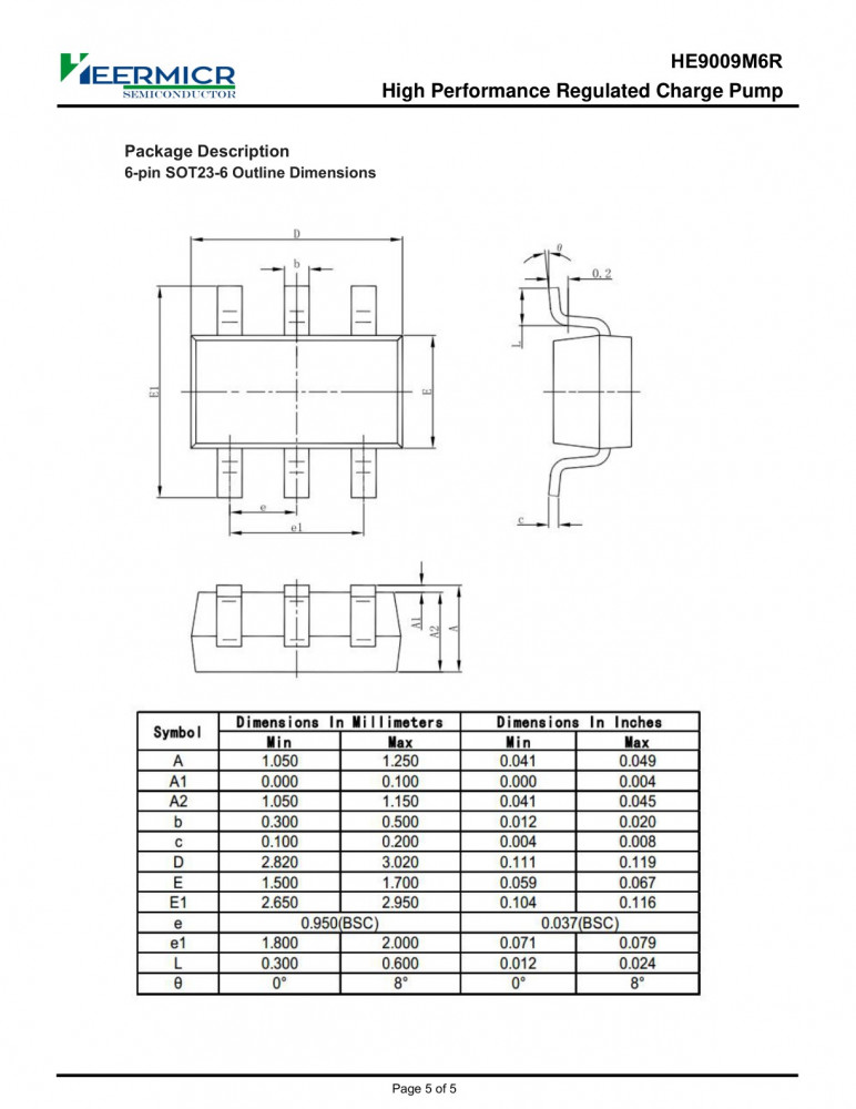 HE9009M6R datasheet page 5