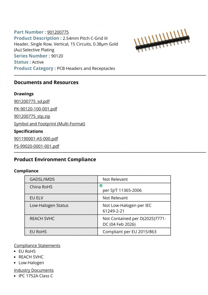 901200775 technical document preview, page 1