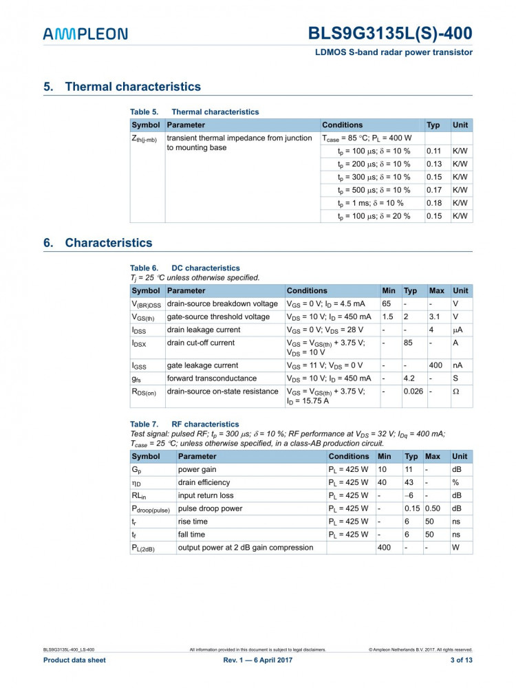 BLS9G3135L-400U datasheet page 3