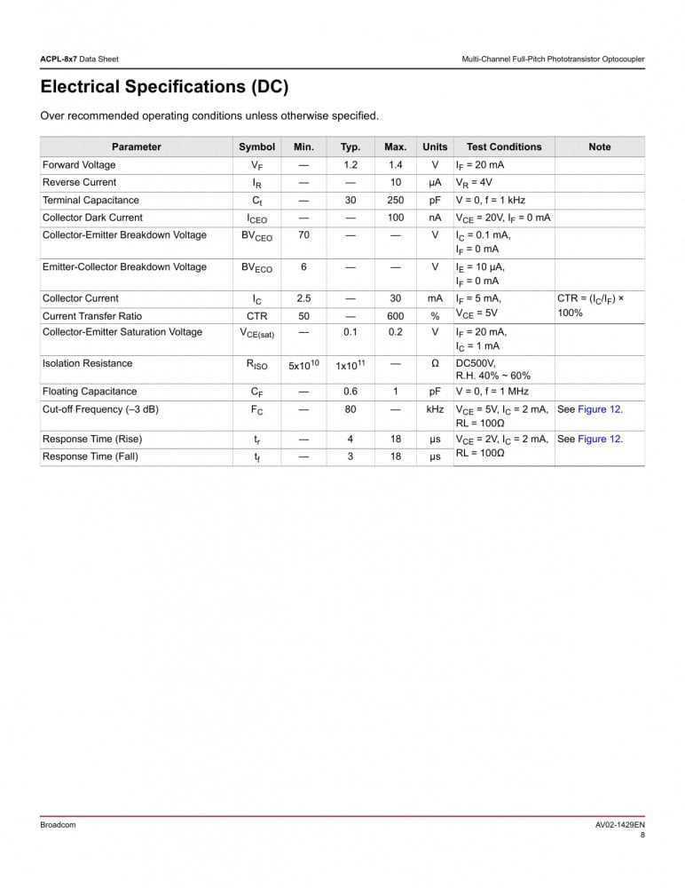 ACPL-827 datasheet page 8