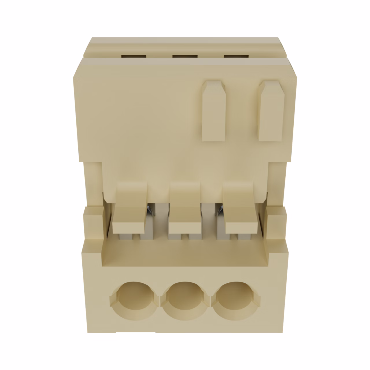 Appli-Mate RAST 2.5 Connector, 2.50mm Pitch, Female, 3 Circuits, Position Keys A and B Removed, Open Endwalls, Zeus Housing for sale