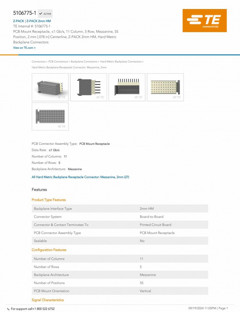5106775-1 technical document page 1