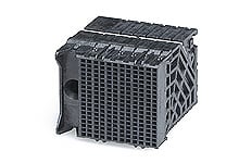 Impact 100 Ohm 6 Pair Right-Angle Orthogonal Daughtercard, Unguided, 10 Columns, 180 Circuits, Plated Through Hole Dimension 0.39mm, Lead-Free