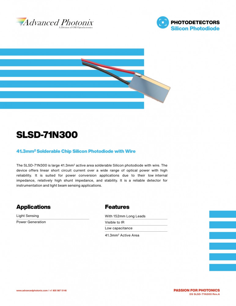 SLSD-71N300 datasheet page 1