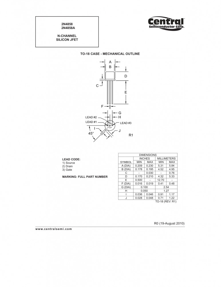 2N4858A datasheet page 2