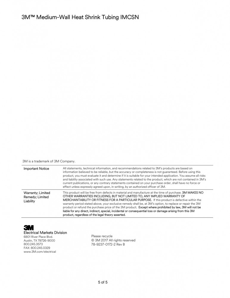 3M IMCSN datasheet page 5