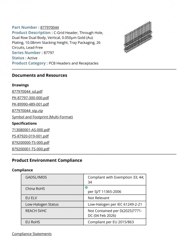 877970044 technical document page 1