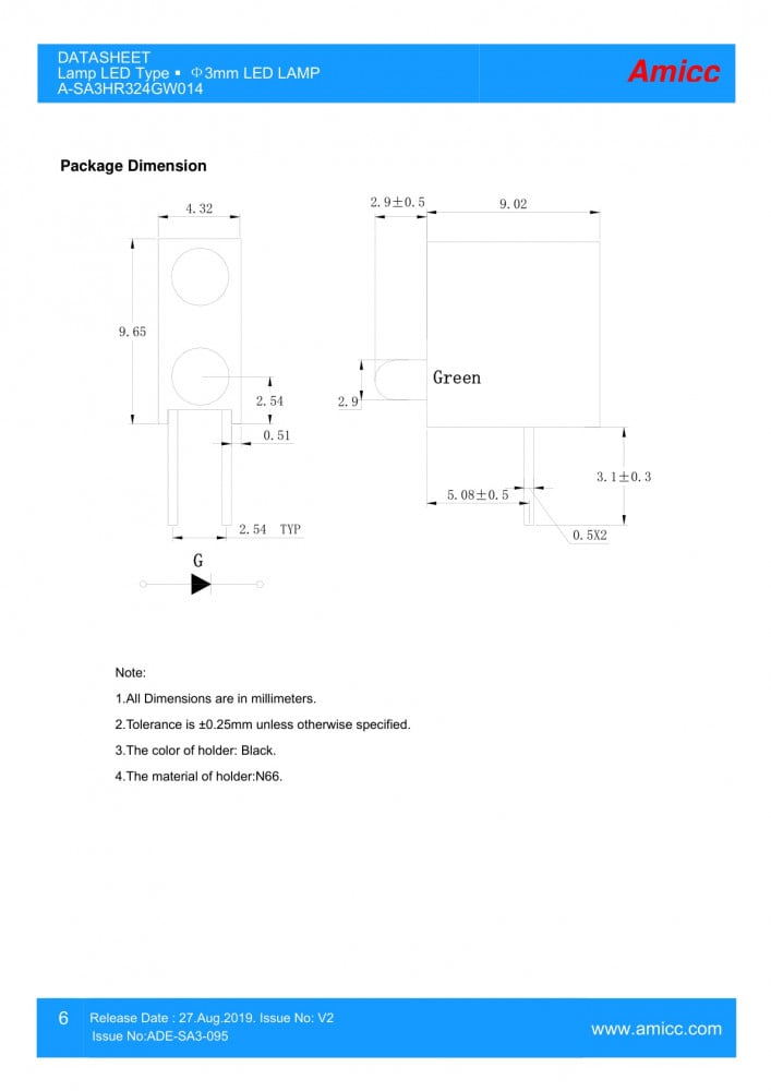 A-SA3HR324GW014 approval sheet page 6