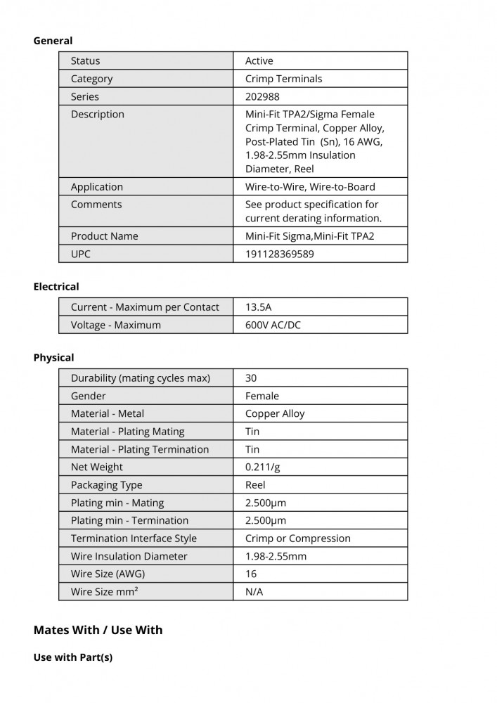 Product document page 2