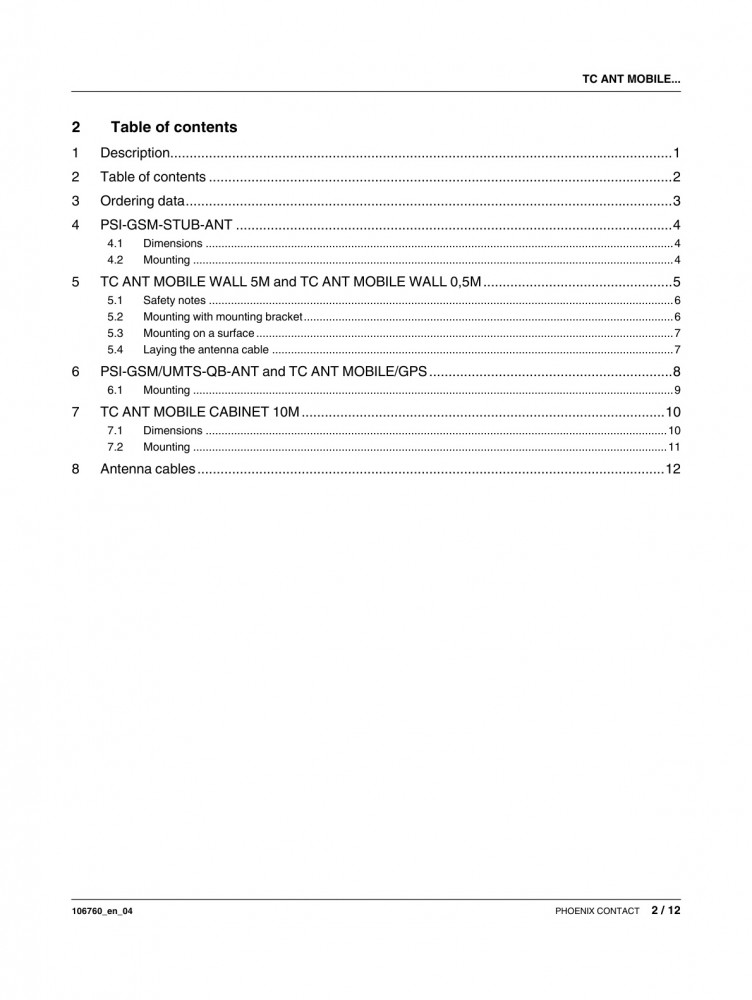 Phoenix Contact 2702274 technical document page 2