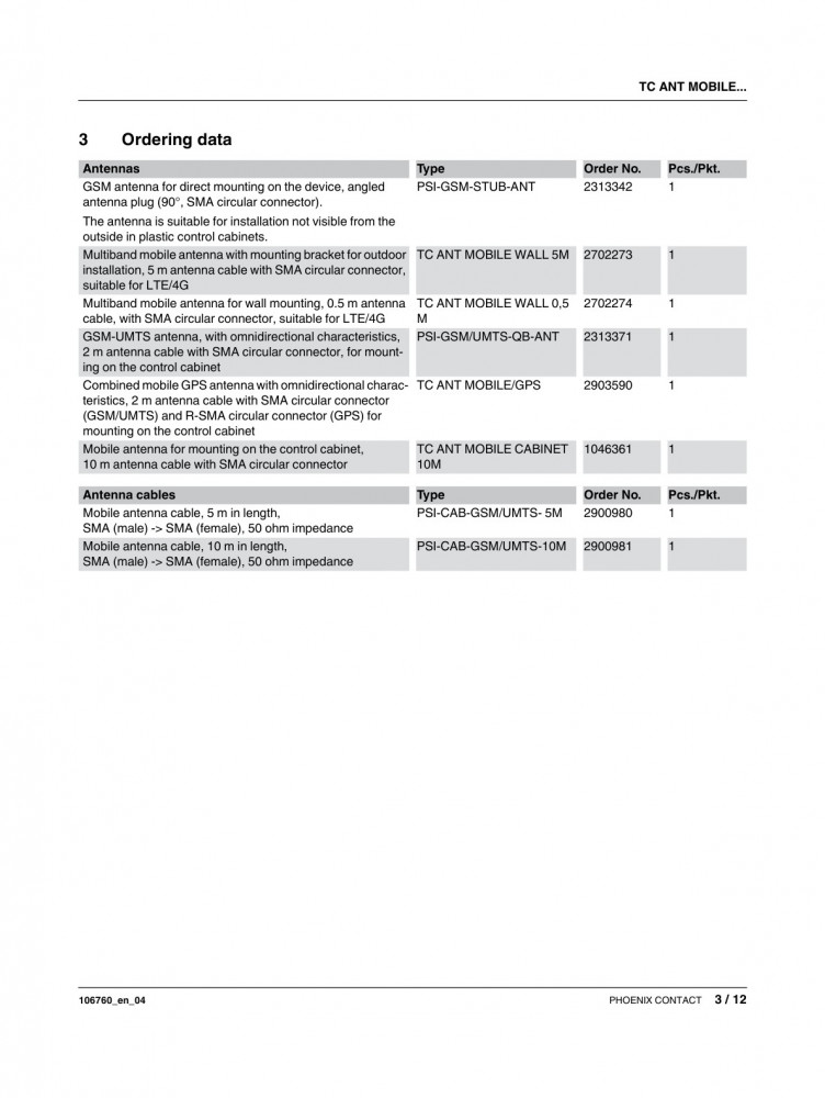 Phoenix Contact 2702274 technical document page 3