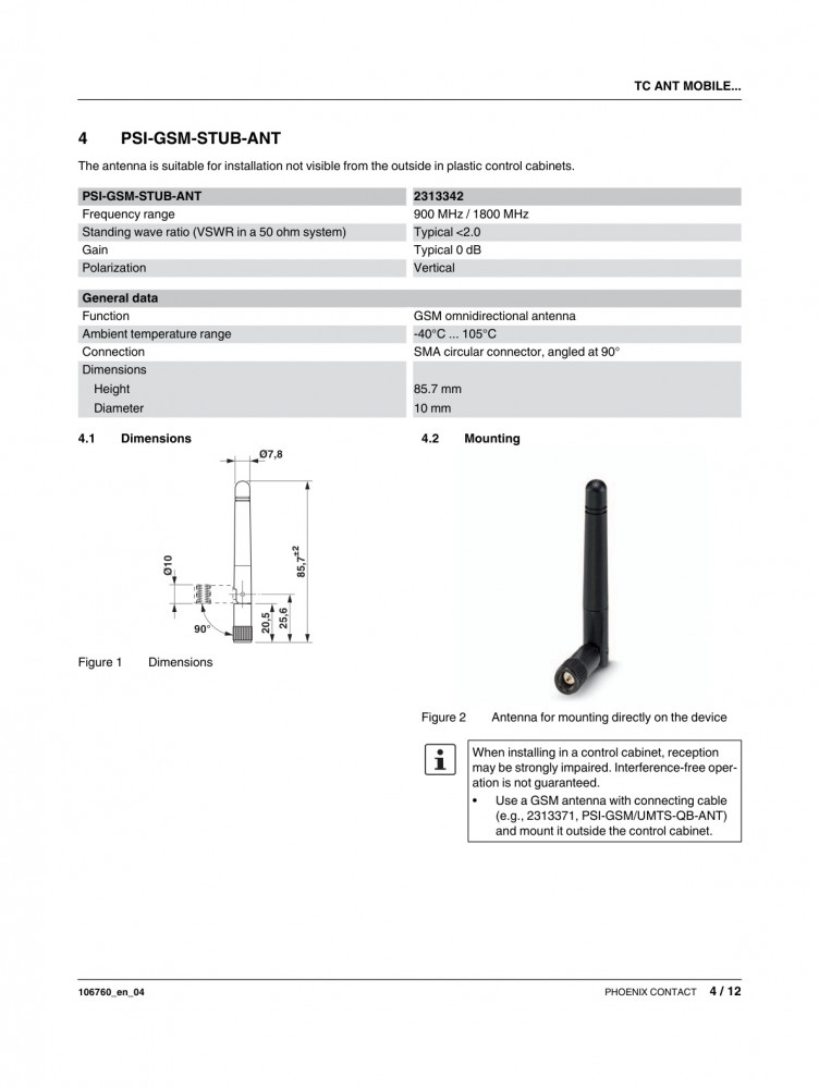 Phoenix Contact 2702274 technical document page 4