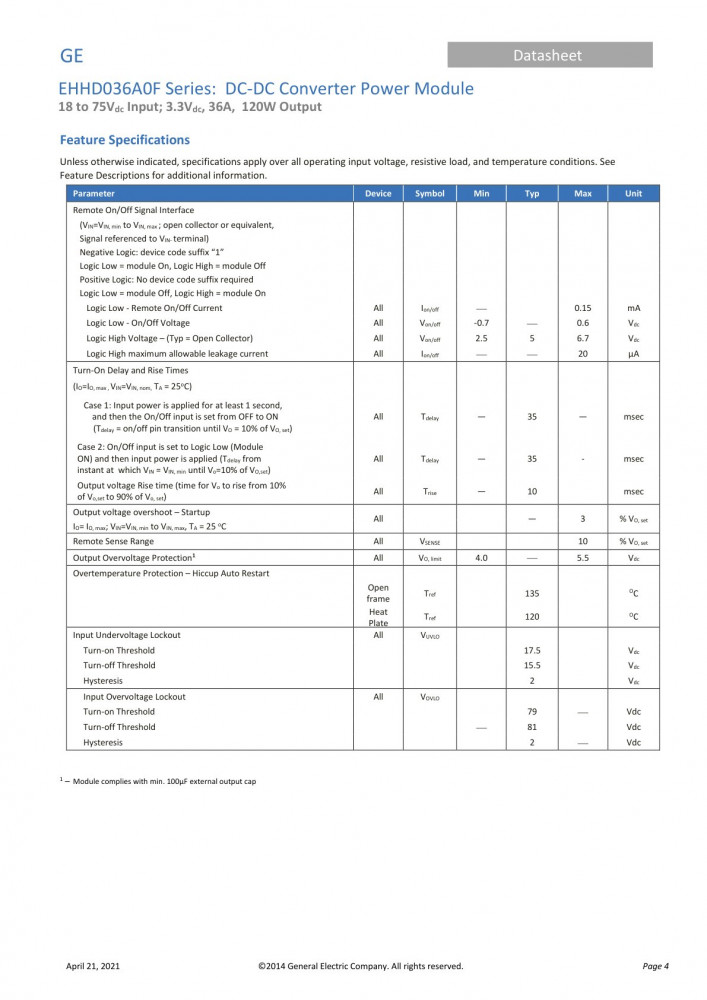 EHHD036A0F datasheet page 4