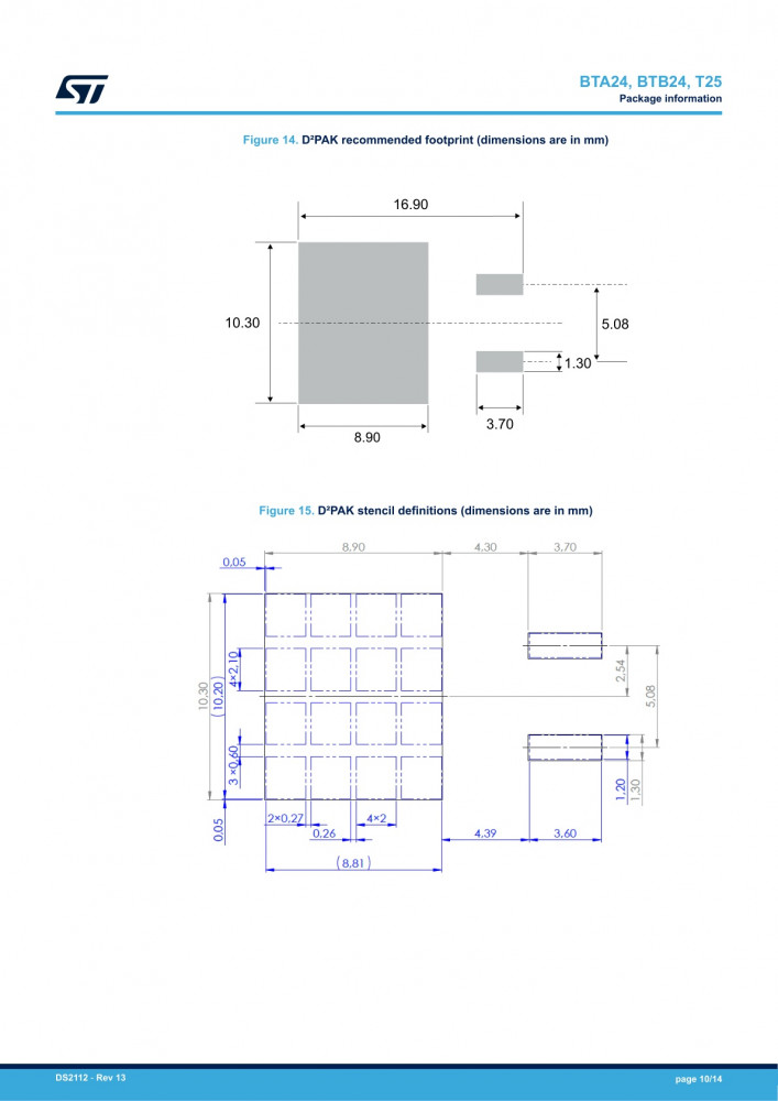 BTA24 family datasheet page 10