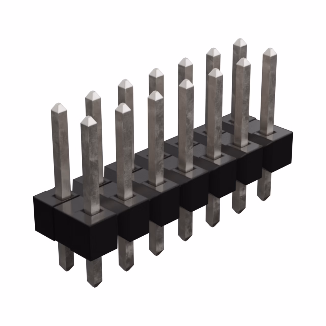 C-Grid Header, 2.54mm Pitch, Through Hole, Dual Row, Vertical, 14 Circuits, 2.54µm Tin (Sn) Plating, Tray Packaging, Lead-Free for sale