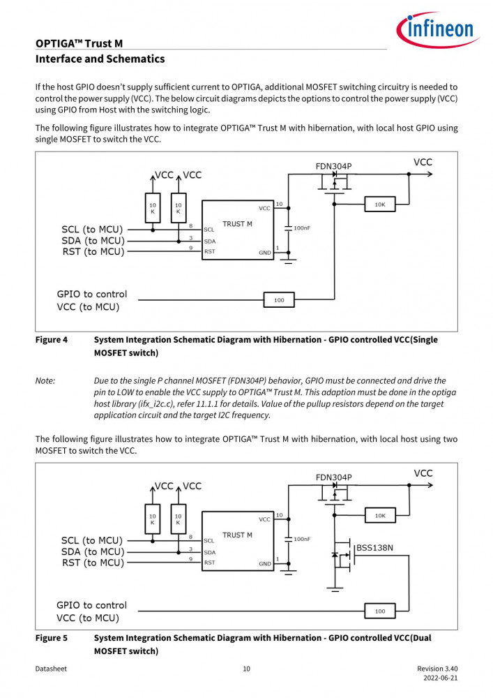 OPTIGA Trust M datasheet page 10
