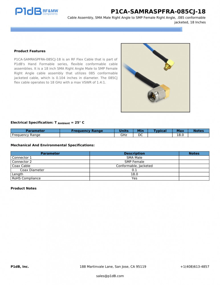 P1CA-SAMRASPFRA-085CJ-18 technical document image