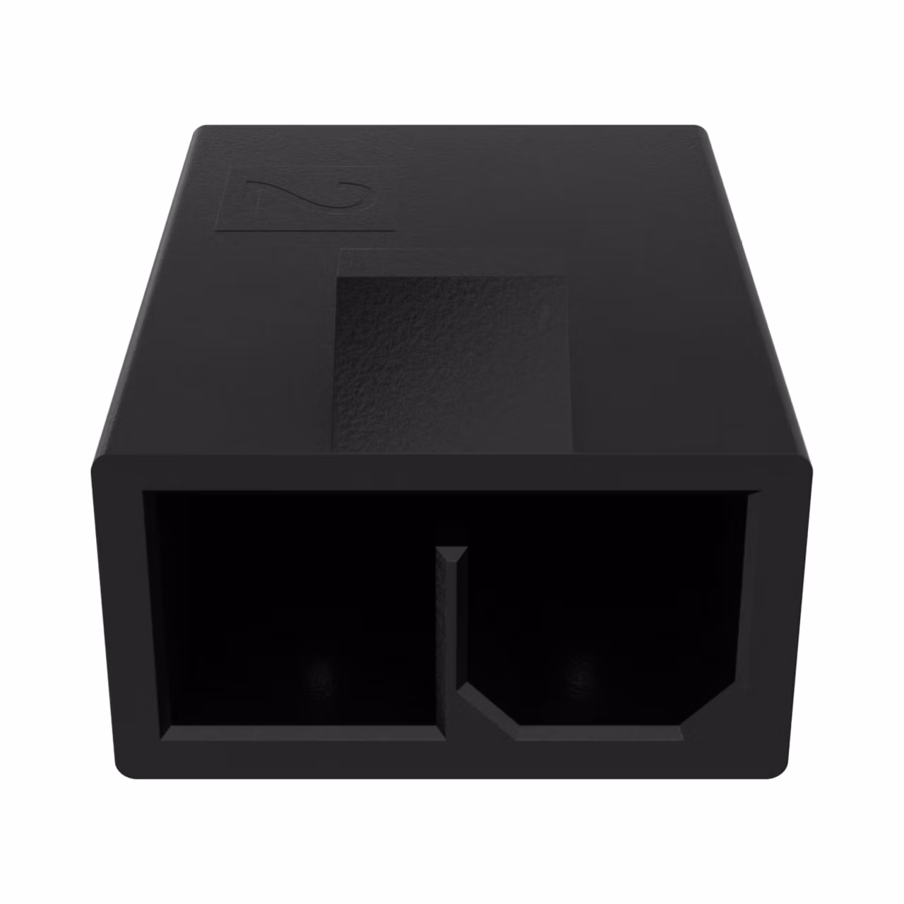 Mini-Fit Max Right-Angle Header, Single Row, Through Hole, 2 Circuits, Matte Tin (Sn) Plating, Black, Glow-Wire Capable, Tray for sale