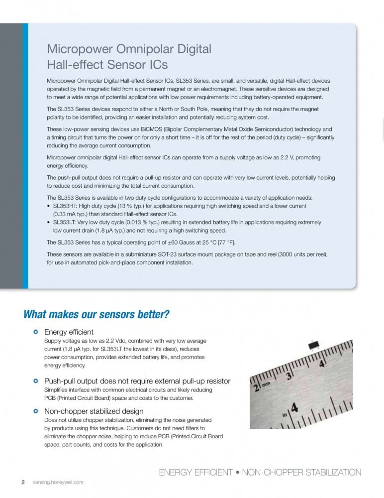 SL353LT technical document page 2