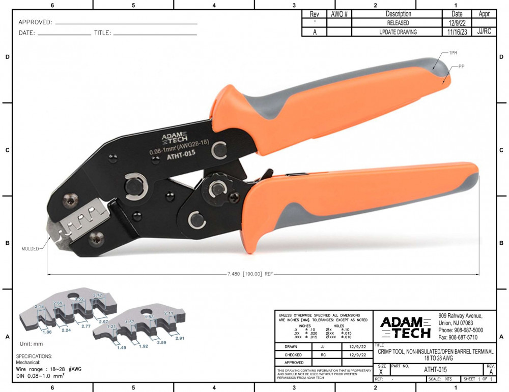 ATHT-015 product drawing preview