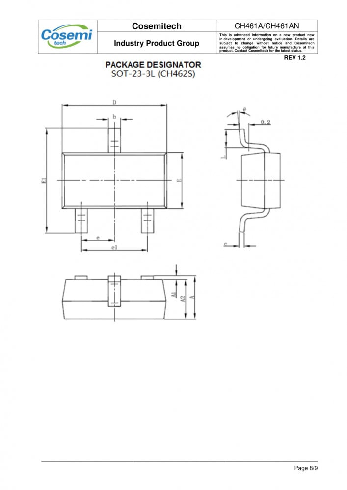 CH461A datasheet page 8