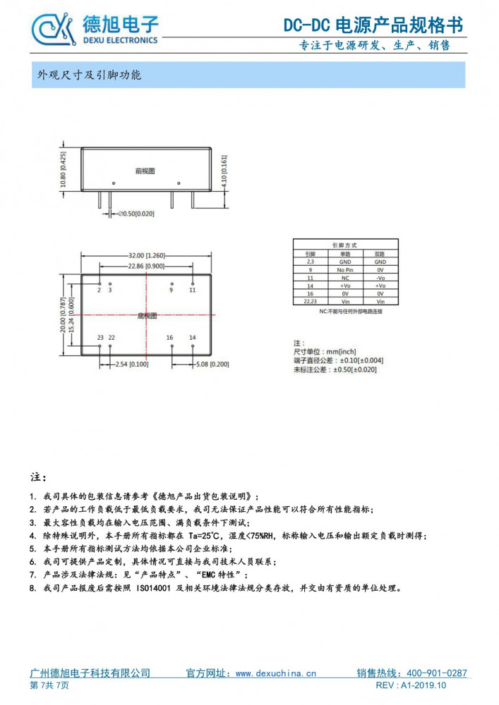 DEXU URB-ZP-6WR3 datasheet page 7