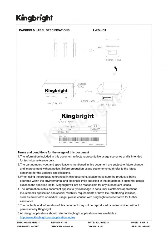 L-424HDT datasheet page 4