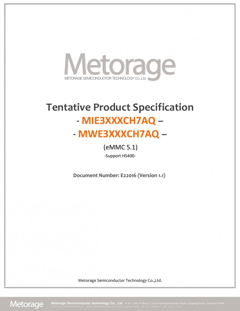 MWE3032CH7AQ datasheet page 1