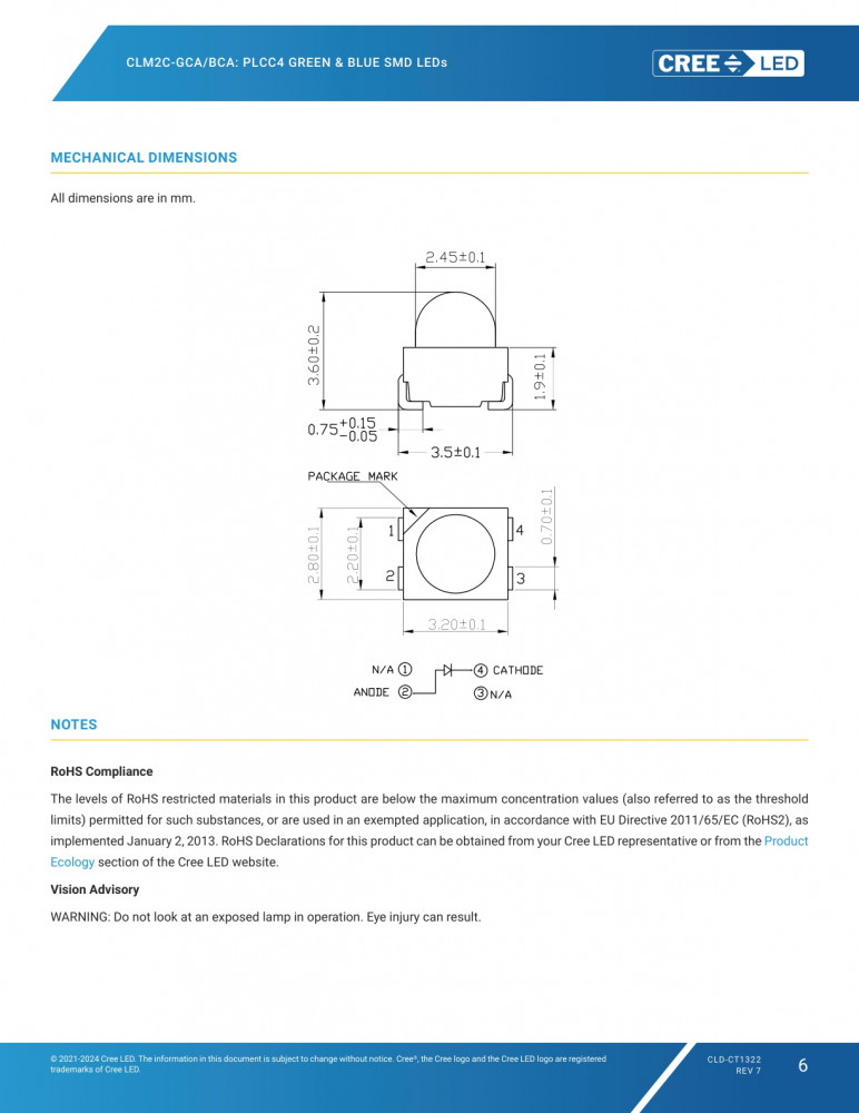 CLM2C-GCA datasheet page 6