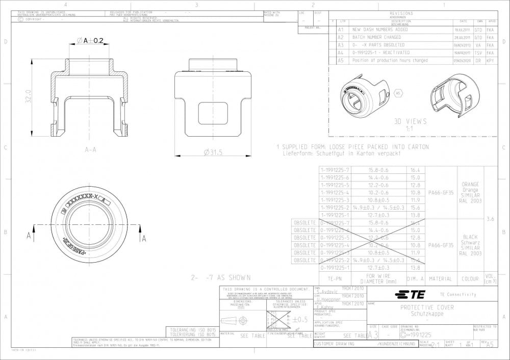 TE Connectivity 1-1991225-7 technical drawing preview