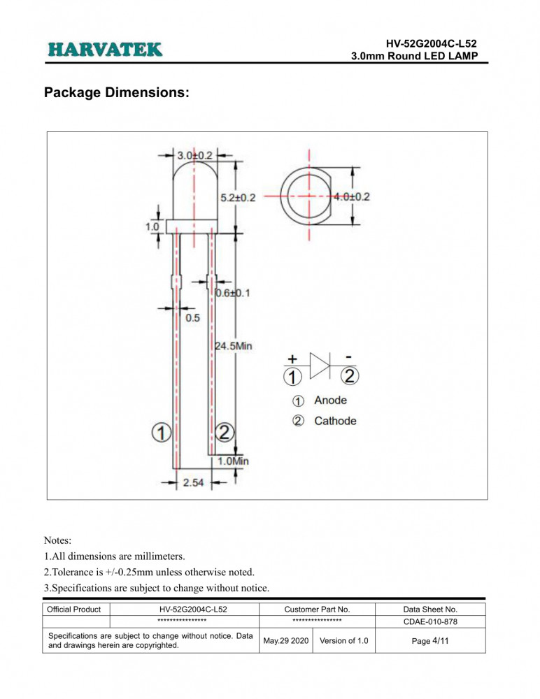 HV-52G2004C-L52 datasheet page 4
