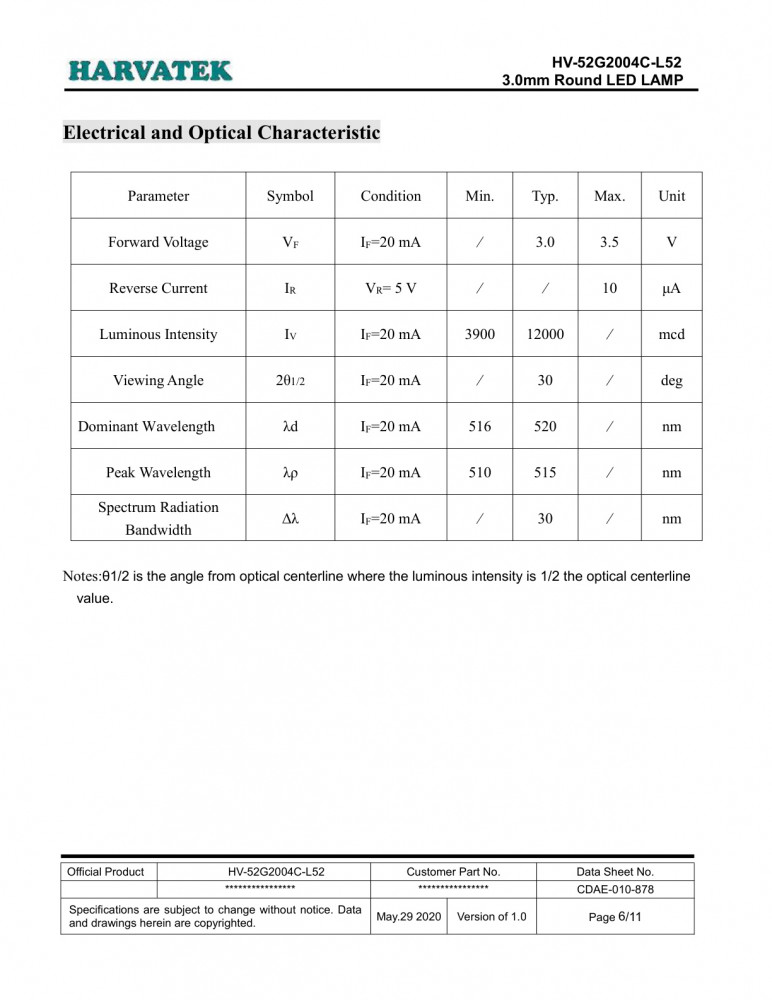 HV-52G2004C-L52 datasheet page 6