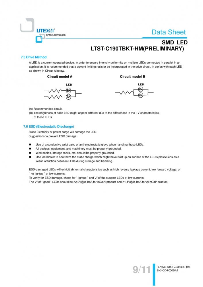 LTST-C190TBKT-HM datasheet page 10