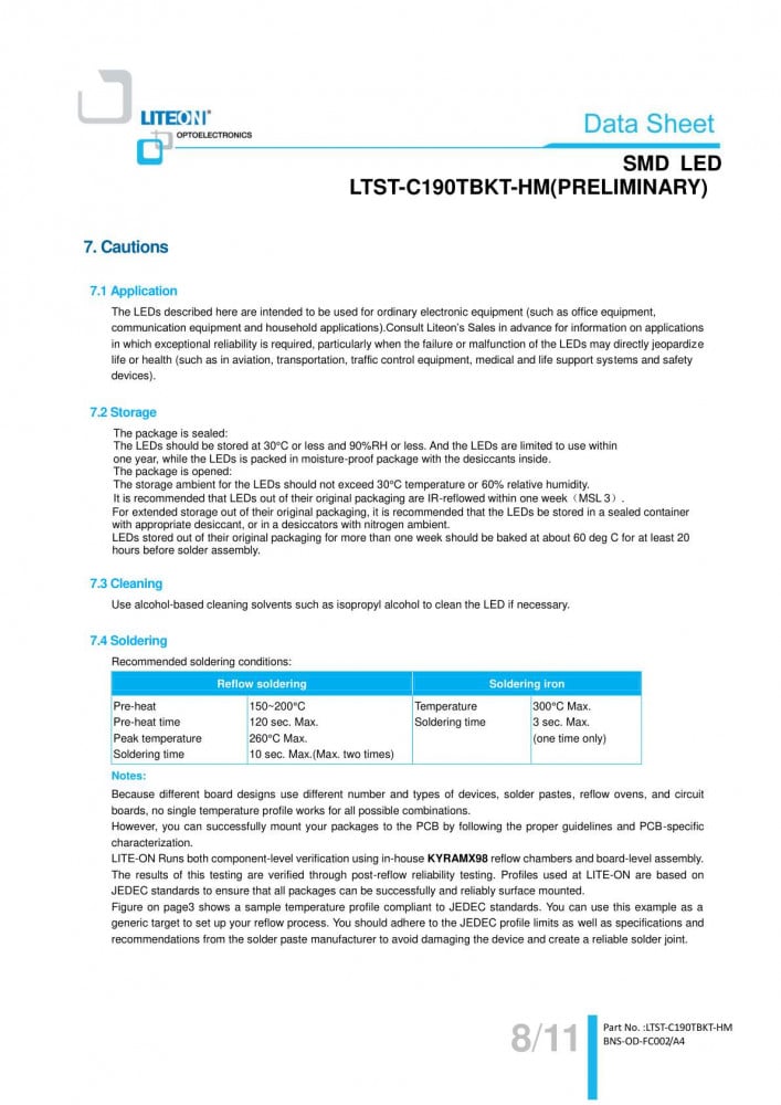 LTST-C190TBKT-HM datasheet page 9