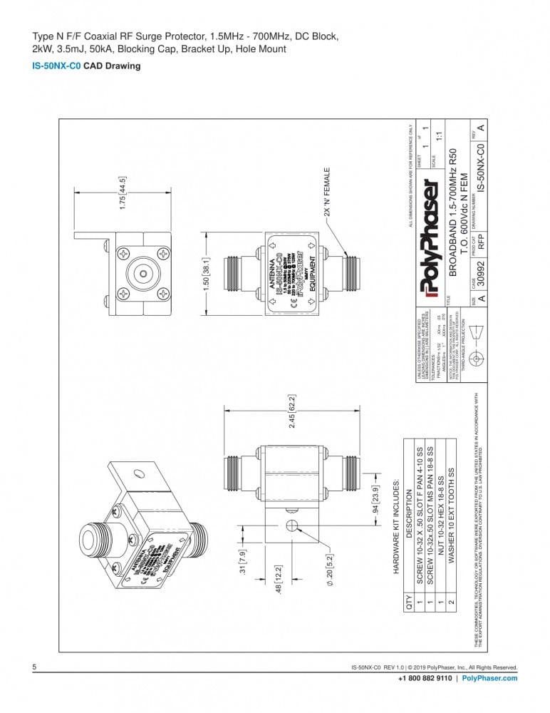 IS-50NX-C0 technical document page 5