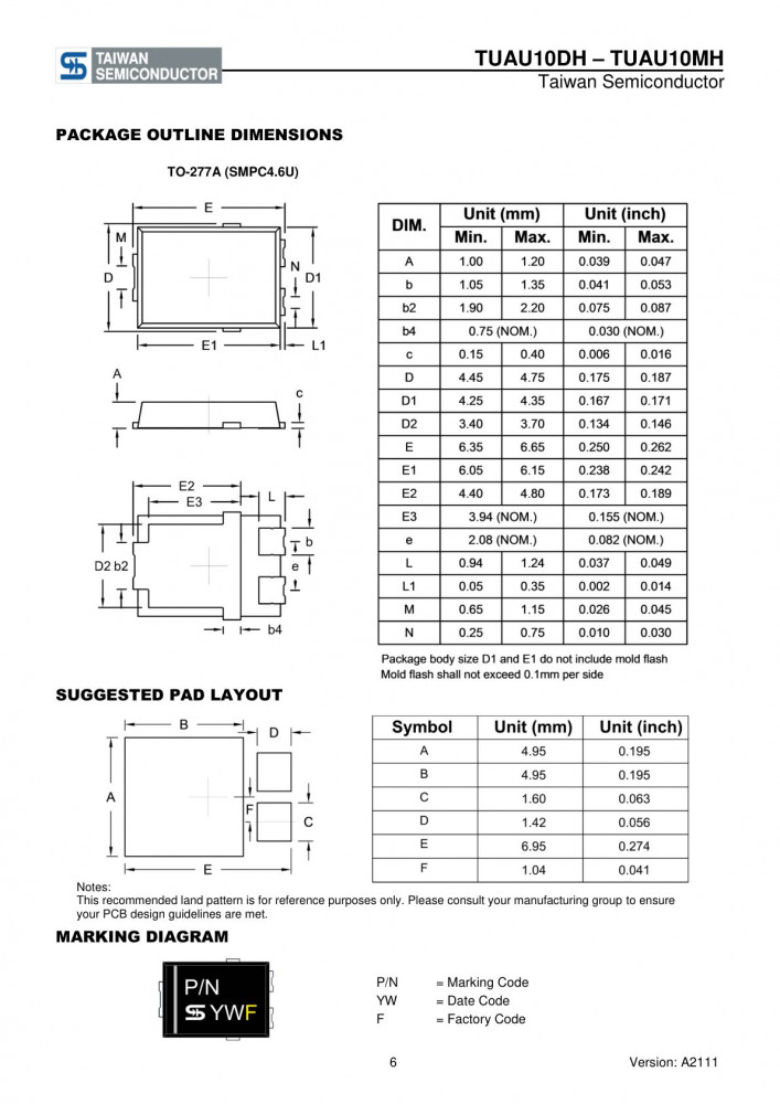 TUAU10KH datasheet page 6