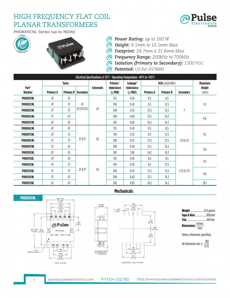PH08XXCNL datasheet page 1