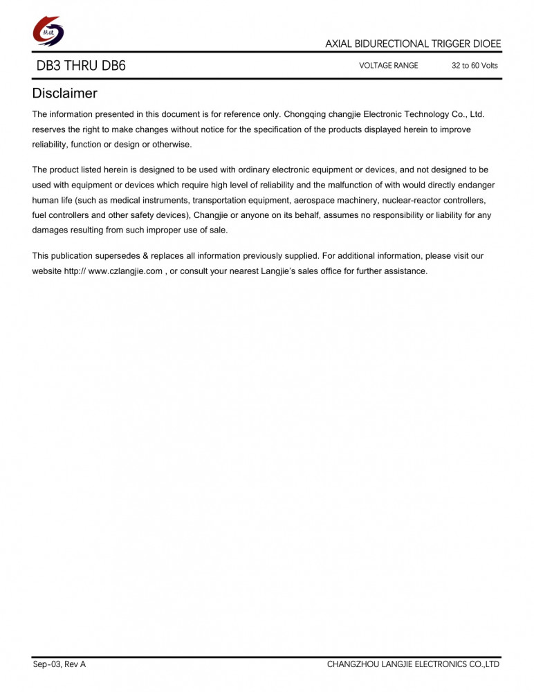 LangJie DB3 datasheet page 6