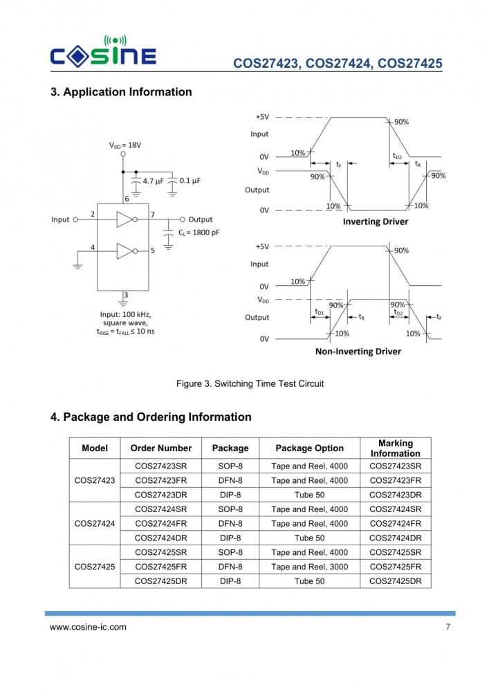 COS27424SR datasheet page 7