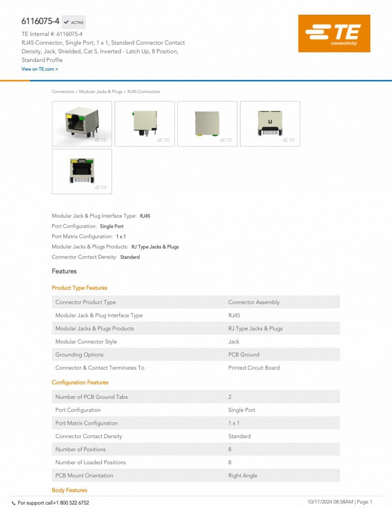 6116075-4 technical document page 1