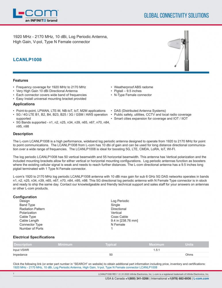 LCANLP1008 technical document page 1