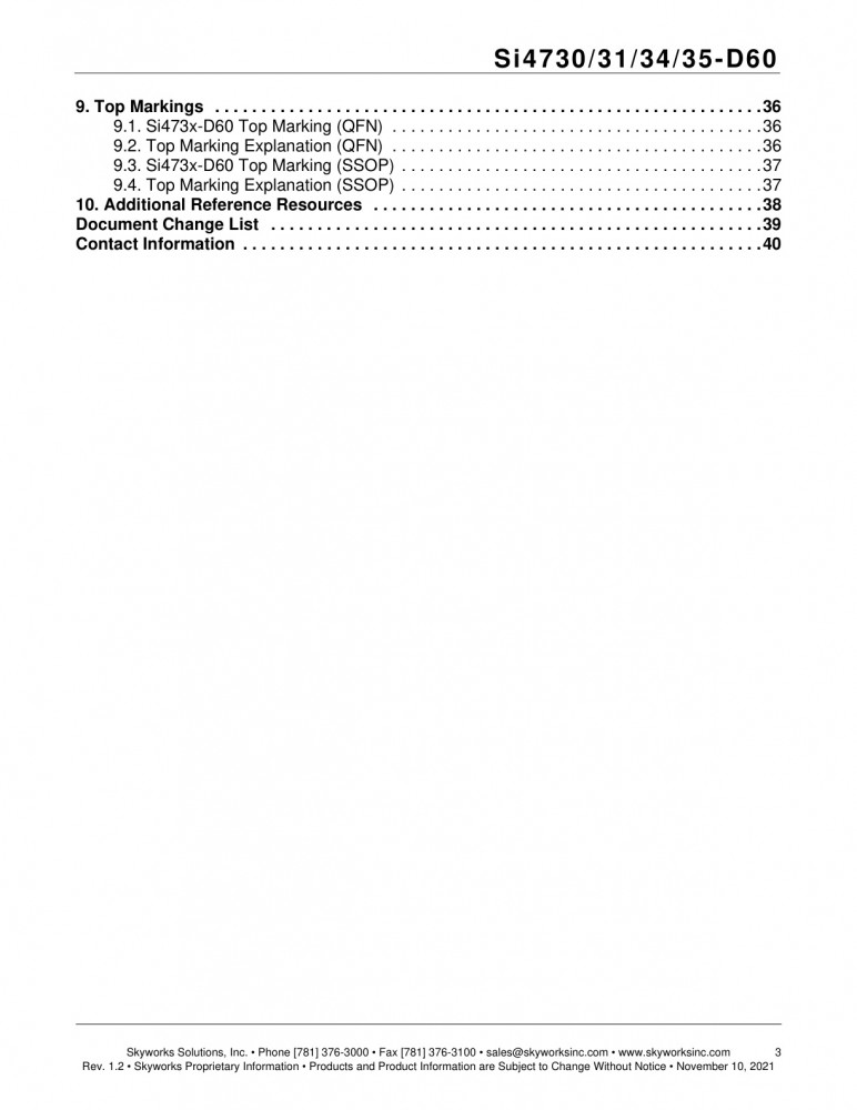 SI4735-D60 datasheet page 3