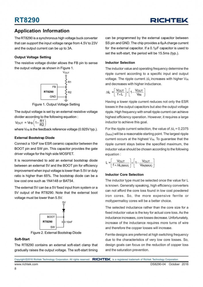 RT8290 datasheet page 8