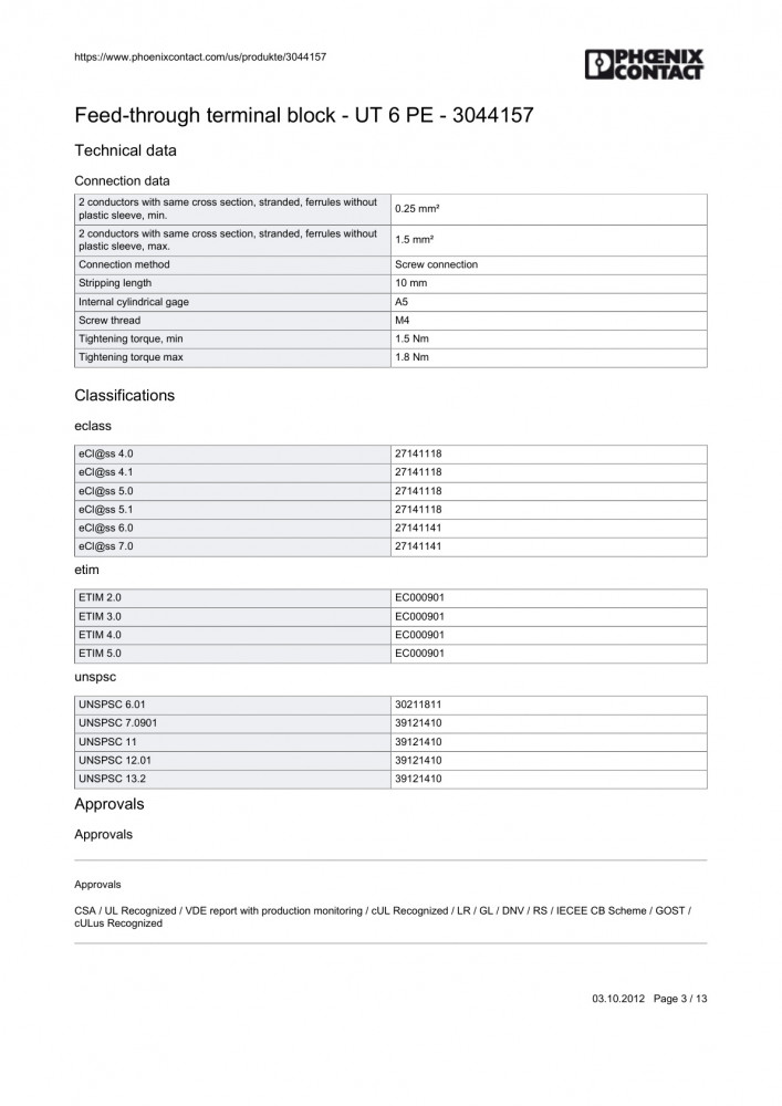 Phoenix Contact 3044157 technical document page 3
