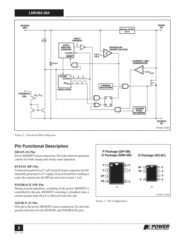 LNK364GN-TL datasheet page 2