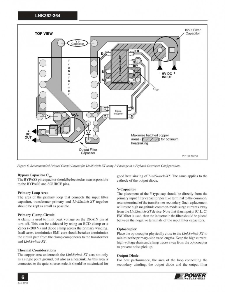 LNK364GN-TL datasheet page 6