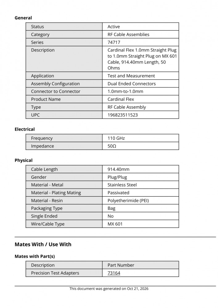 MOLEX 732390552 product drawing, page 2