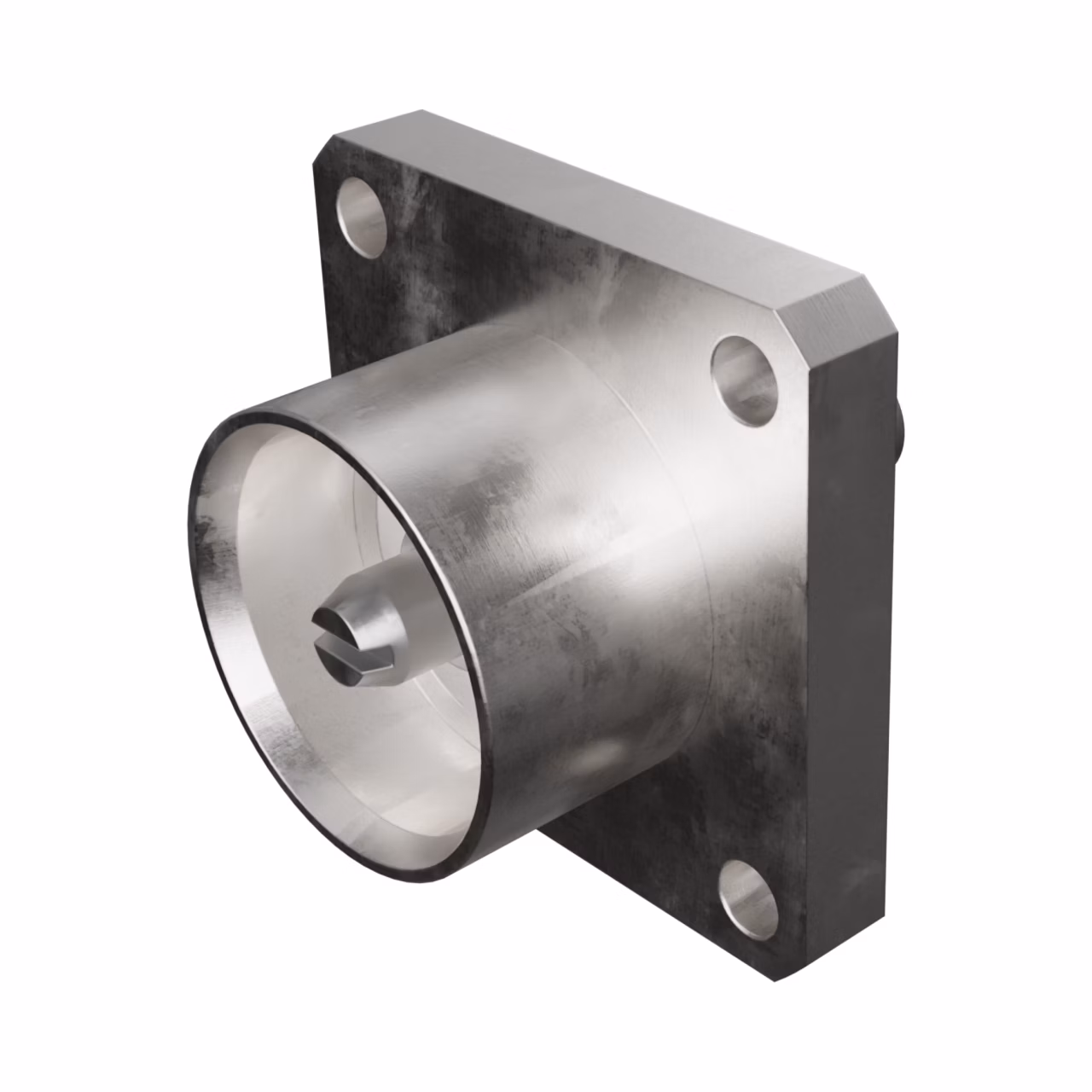 DIN 7/16 Plug, Straight, 4-Hole Flange Mount, Push-On Mating, One Piece Per Carton, 50 Ohms for sale